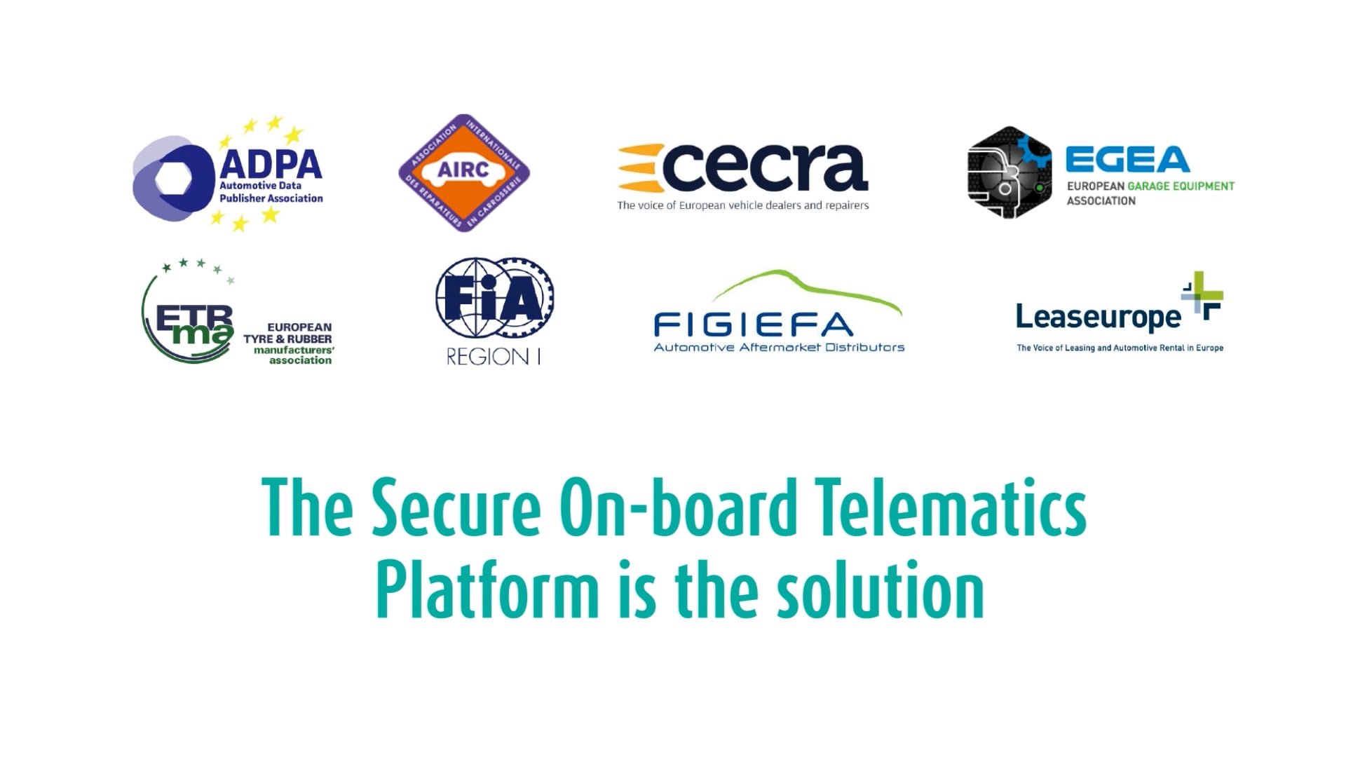The Secure On-board Telematics Platform is the solution on Vimeo
