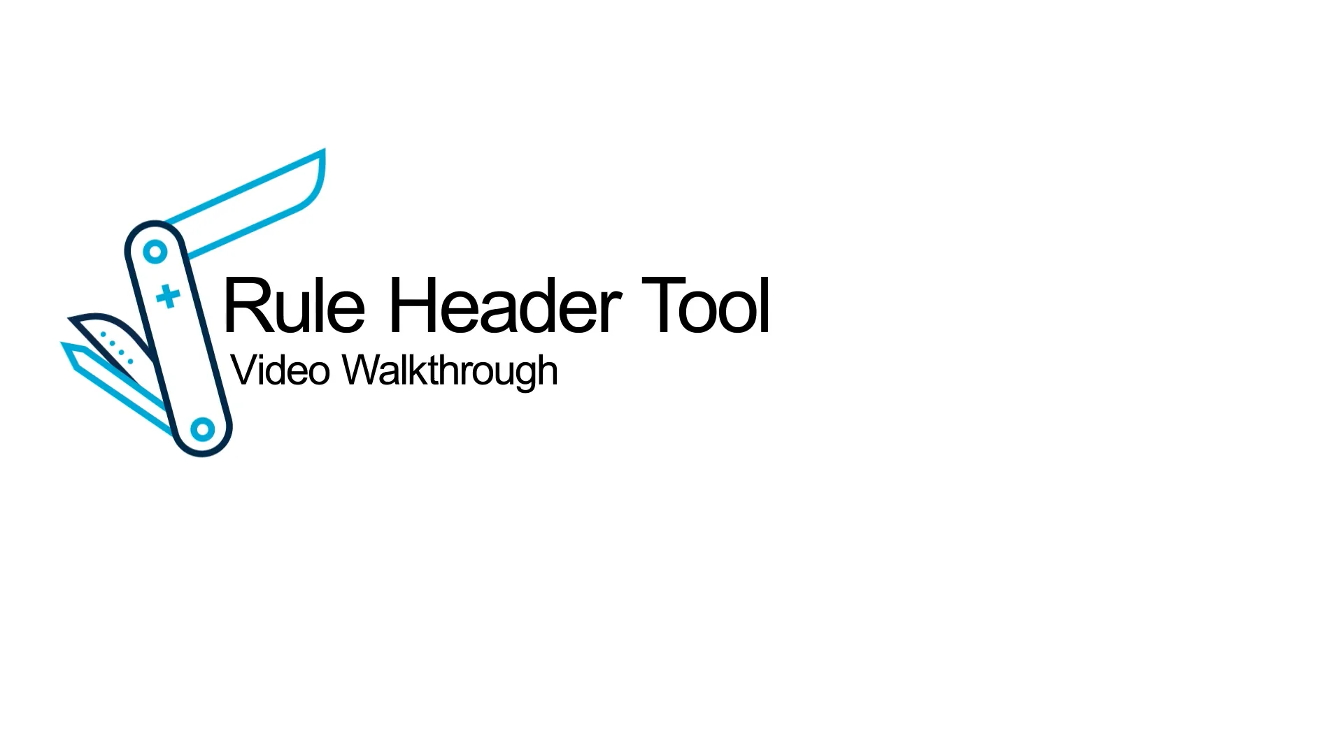 Video Walkthrough: The Rule Header Tool