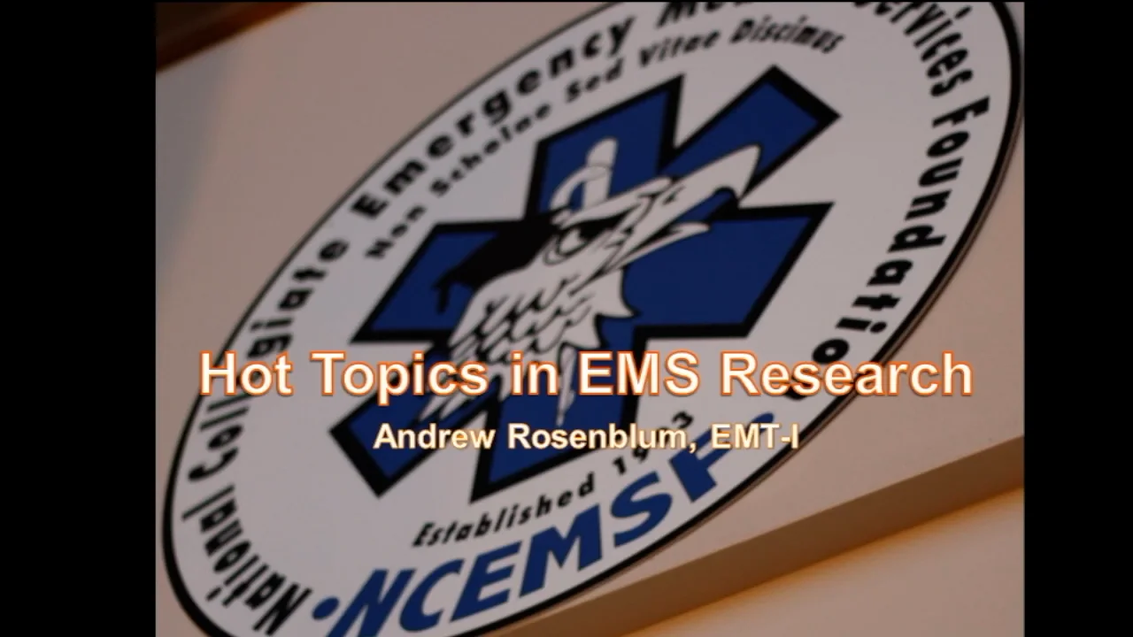 Hot Topics in EMS Research.mp4