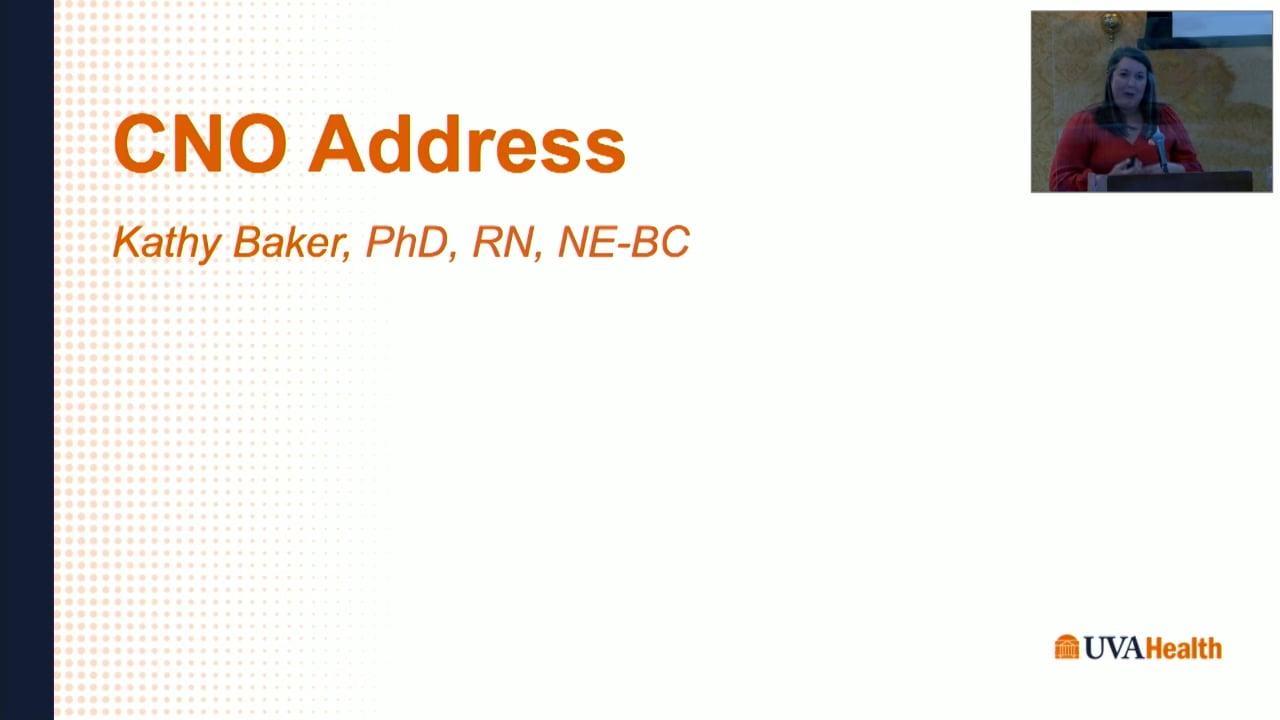 UVA Nursing Summit: CNO Address on Vimeo
