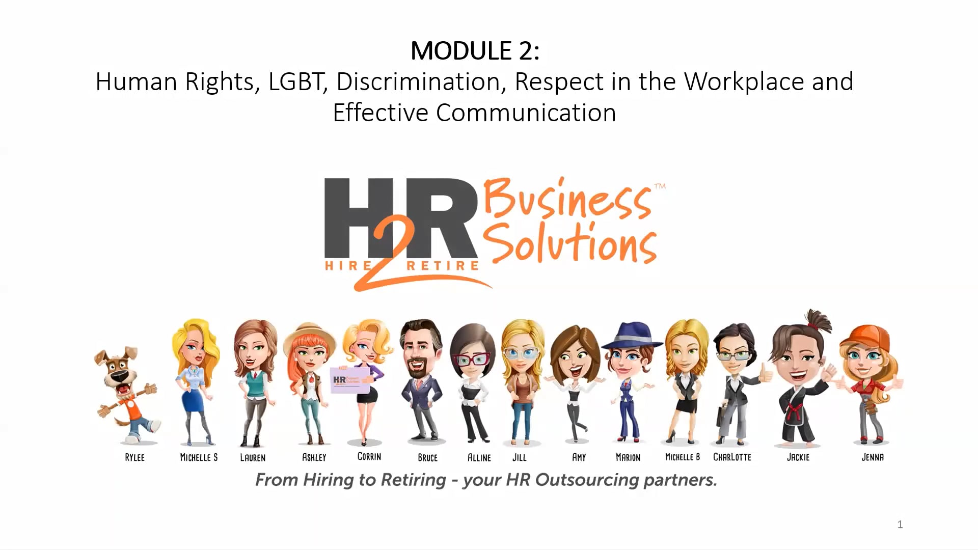 Module 2 - Human Rights, LGBT, Discrimination, Respect in the Workplace ...
