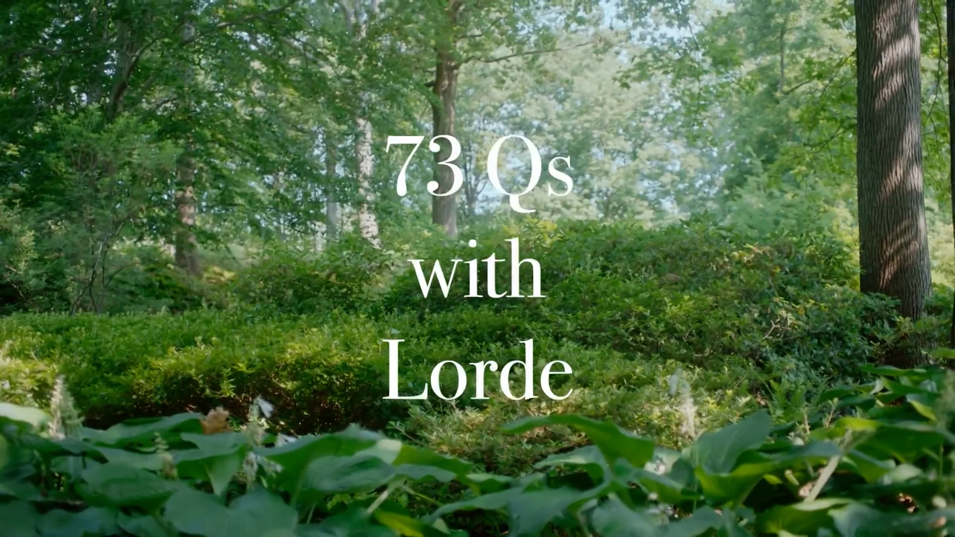 Vogue "73 Questions with Lorde" | Directors Jams x Bash on Vimeo