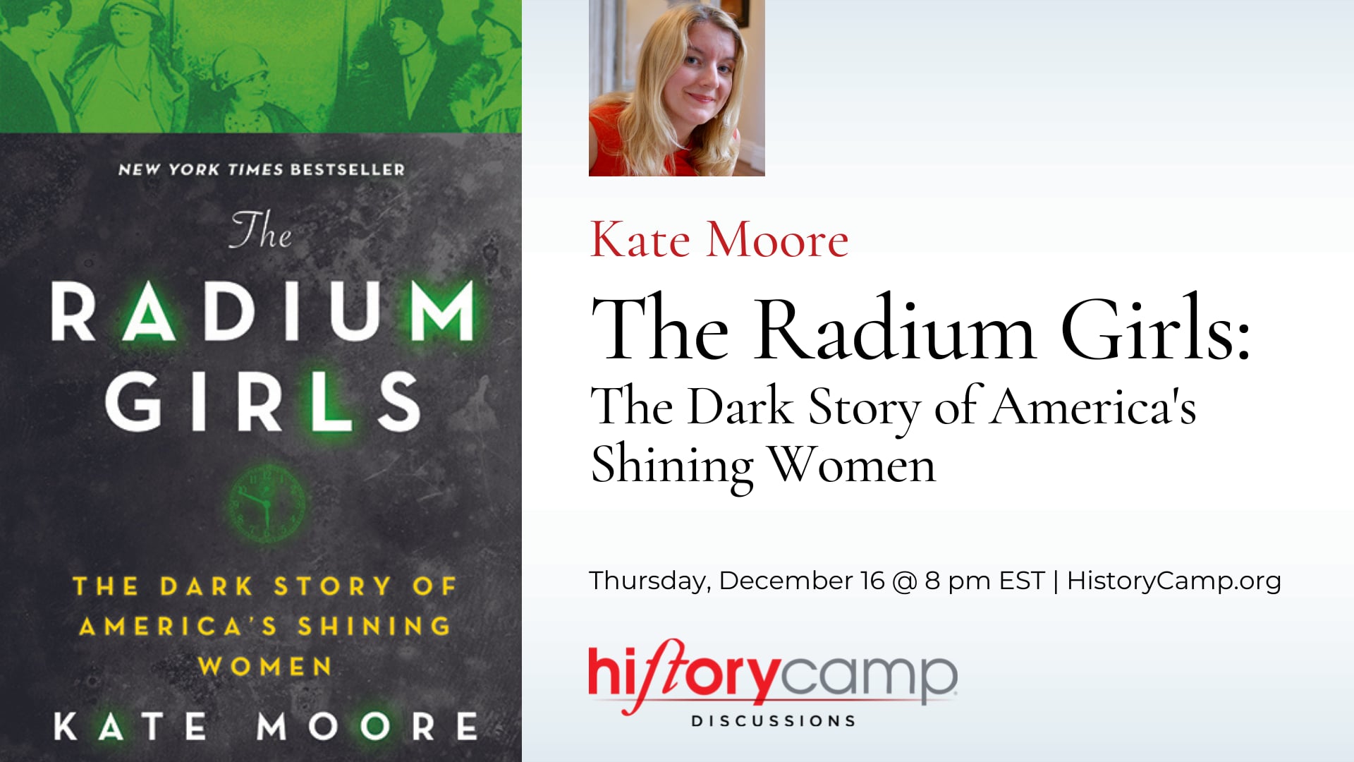 Kate Moore, author of The Radium Girls: The Dark Story of America’s ...
