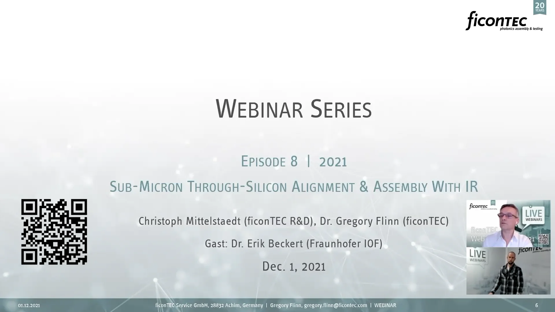 ficonTEC Webinar Series - Sub-µm Through-Silicon Alignment & Assembly ...