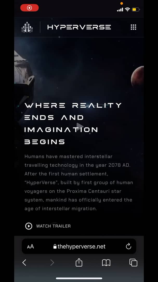 1) Setting up Hyperverse and Swissborg account on Vimeo