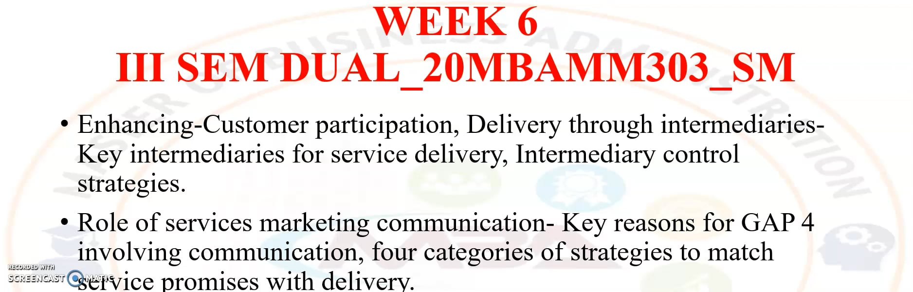 Four categories of strategies to match service promises with delivery ...