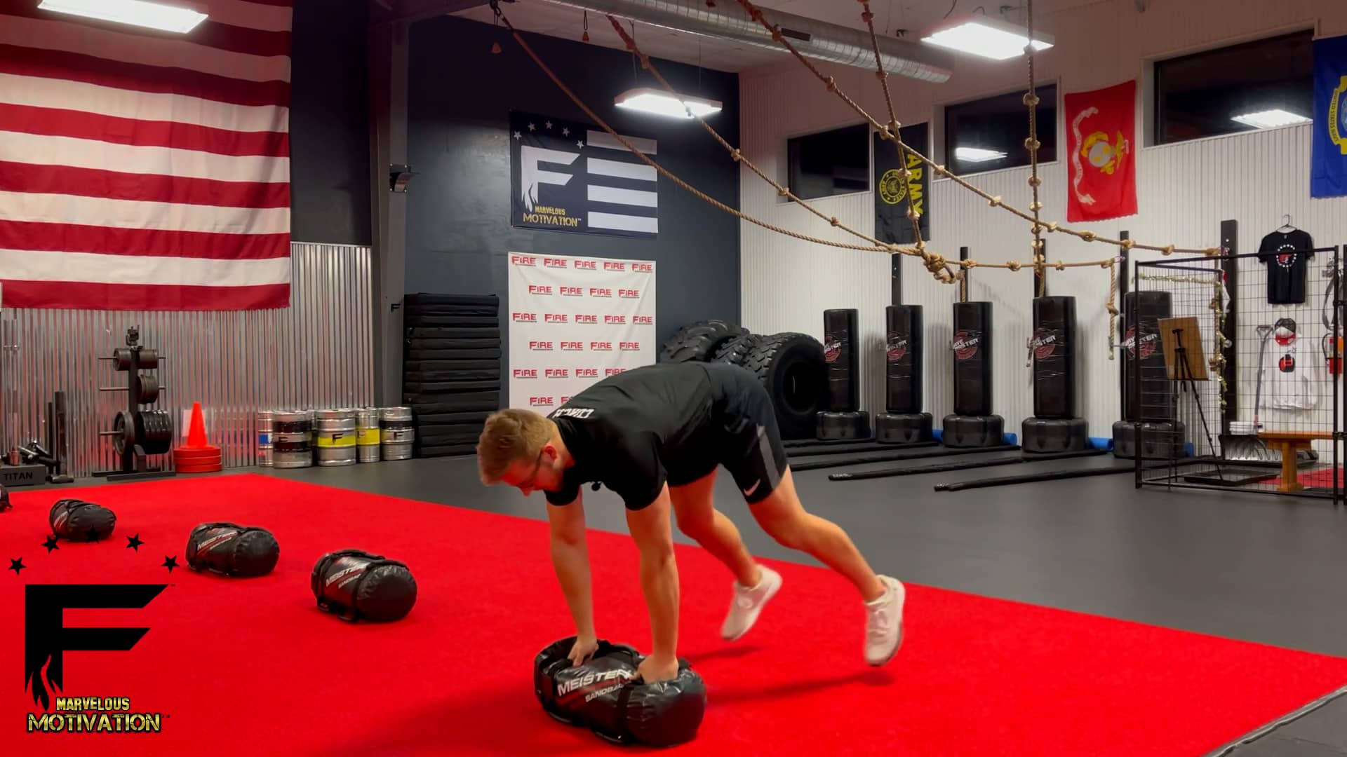 Sandbag Burpee on Vimeo