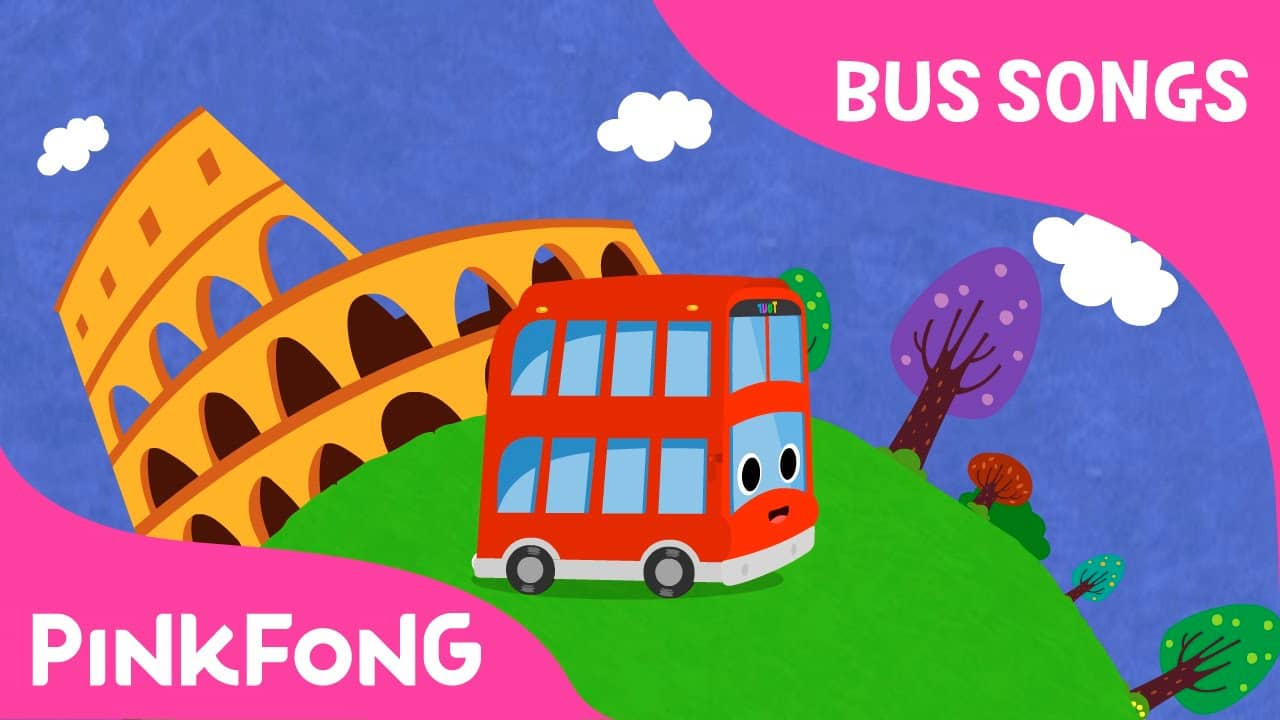 Tour Bus | Tour bus goes around the world | Bus Songs | Car Songs ...