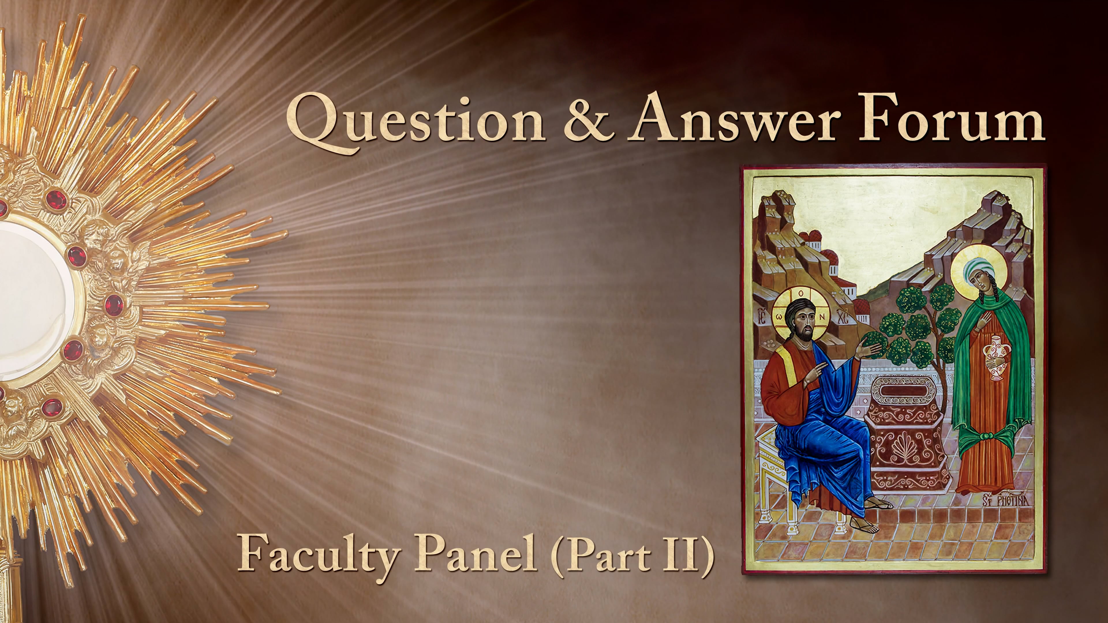 Question and Answer Forum (Part 2) on Vimeo