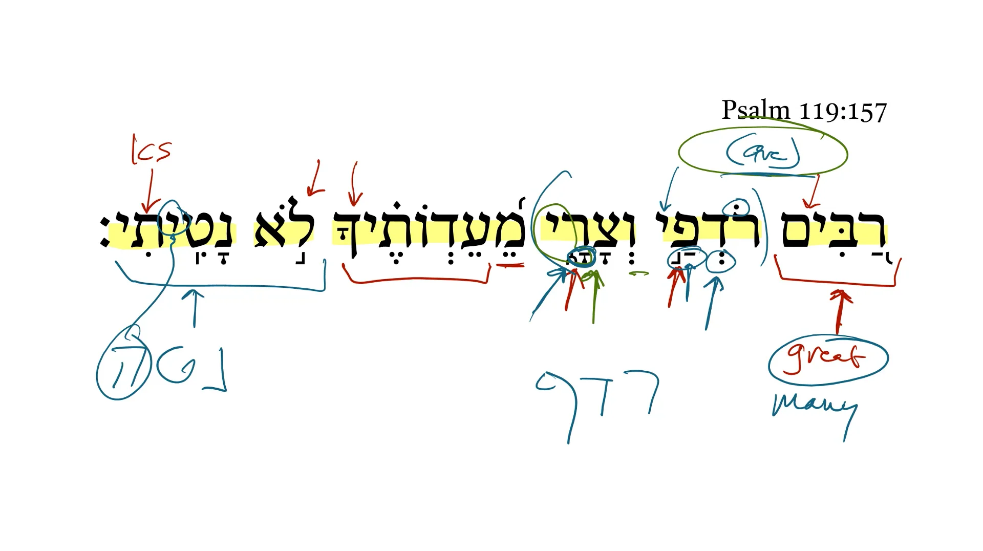 Psalm 119:157 on Vimeo