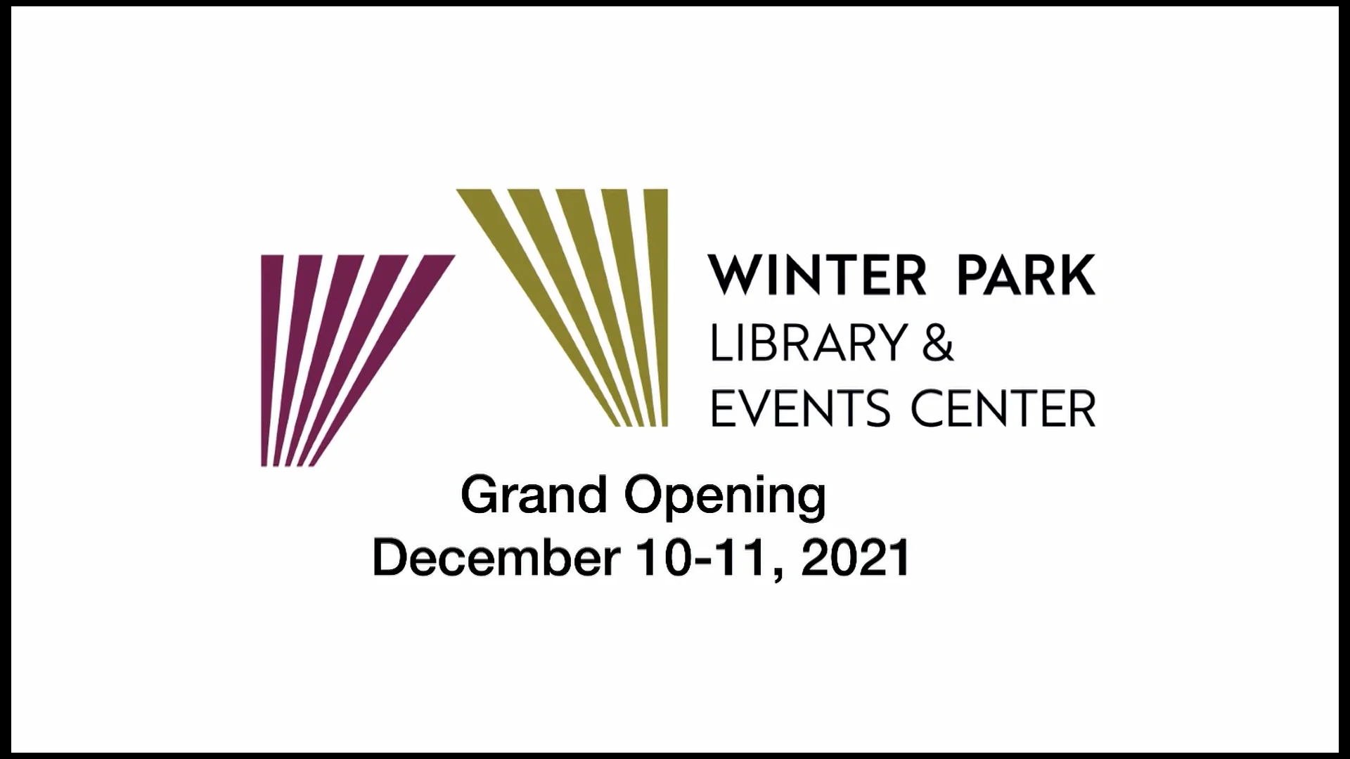 Winter Park Library & Events Center Ribbon Cutting Ceremony