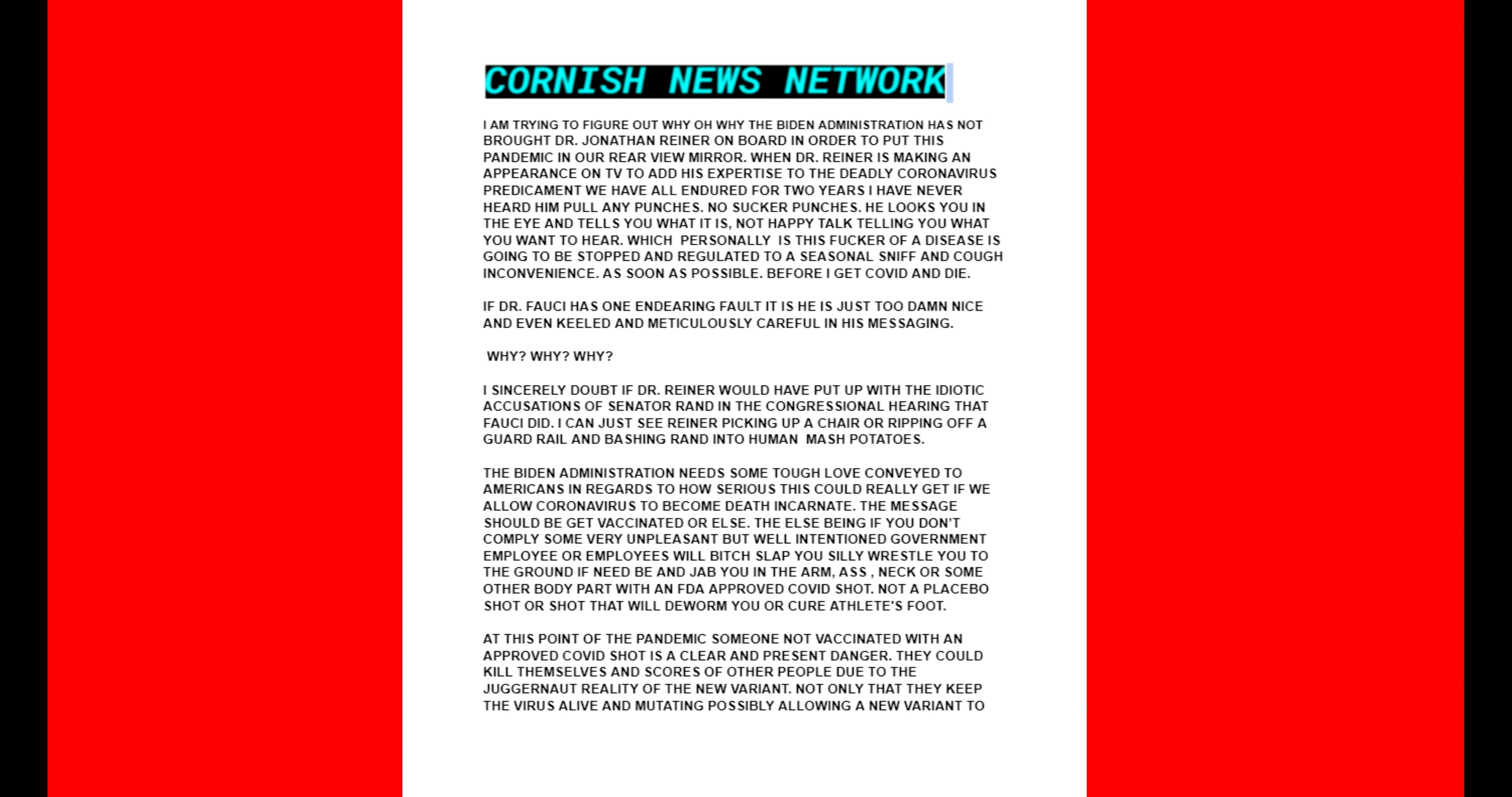 DR. JONATHON REINER on Vimeo