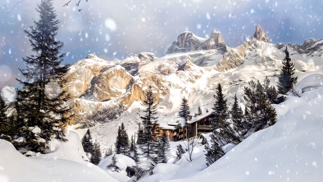 Snowy House, Snow, House. Free Stock Video - Pixabay