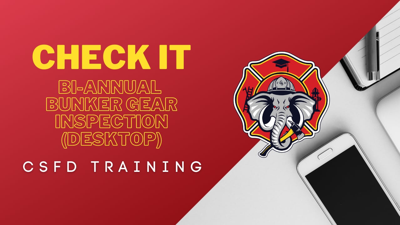 Tutorial – Check It Bunker Gear Inspection via Desktop on Vimeo