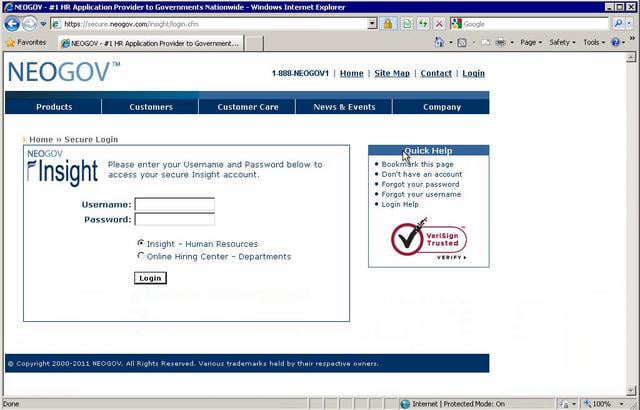 NEOGOV Online Hiring Center - Retrieve Username and Reset Password on Vimeo