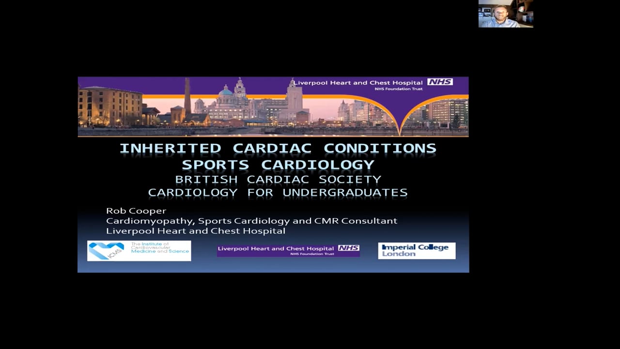 BCS 2021 - 14 - Inherited cardiac conditions and Sports cardiology - Dr ...