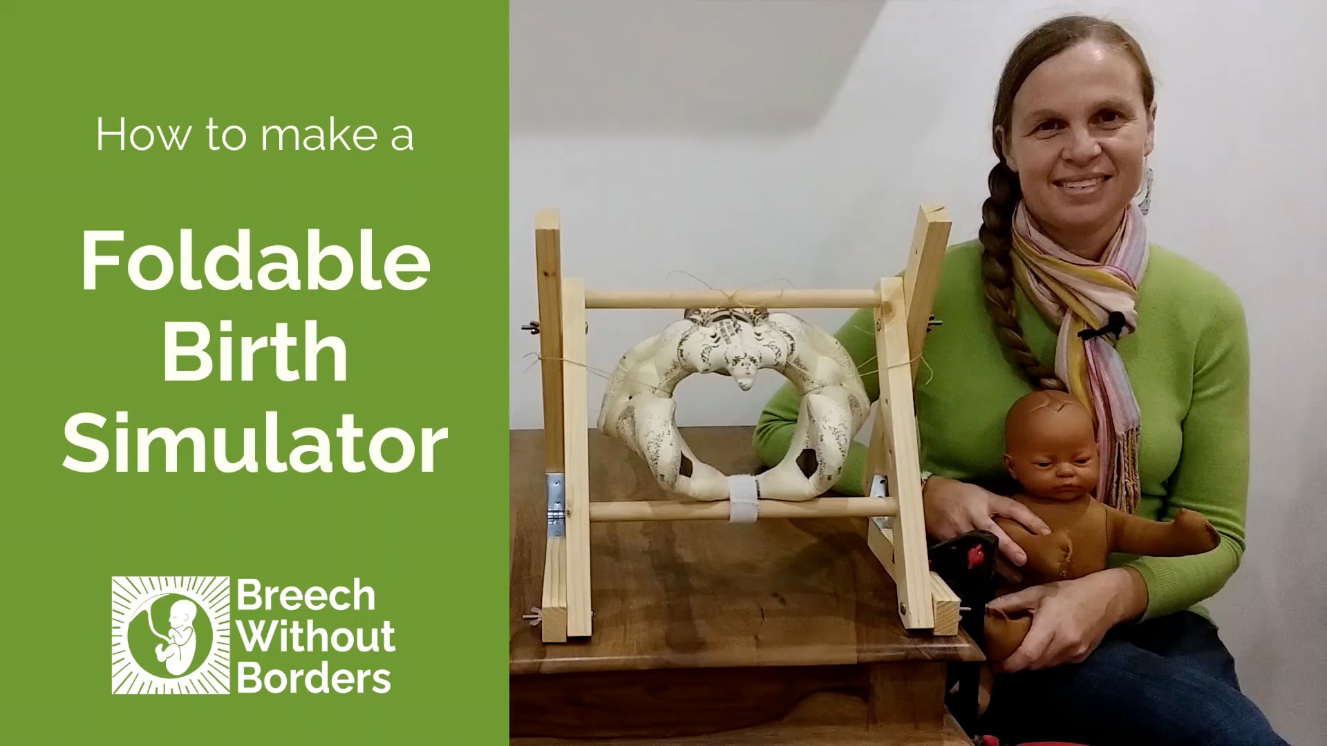 Foldable birth simulator assembly