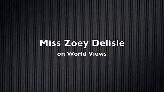 Miss Zoey Delisle on World Views on Vimeo