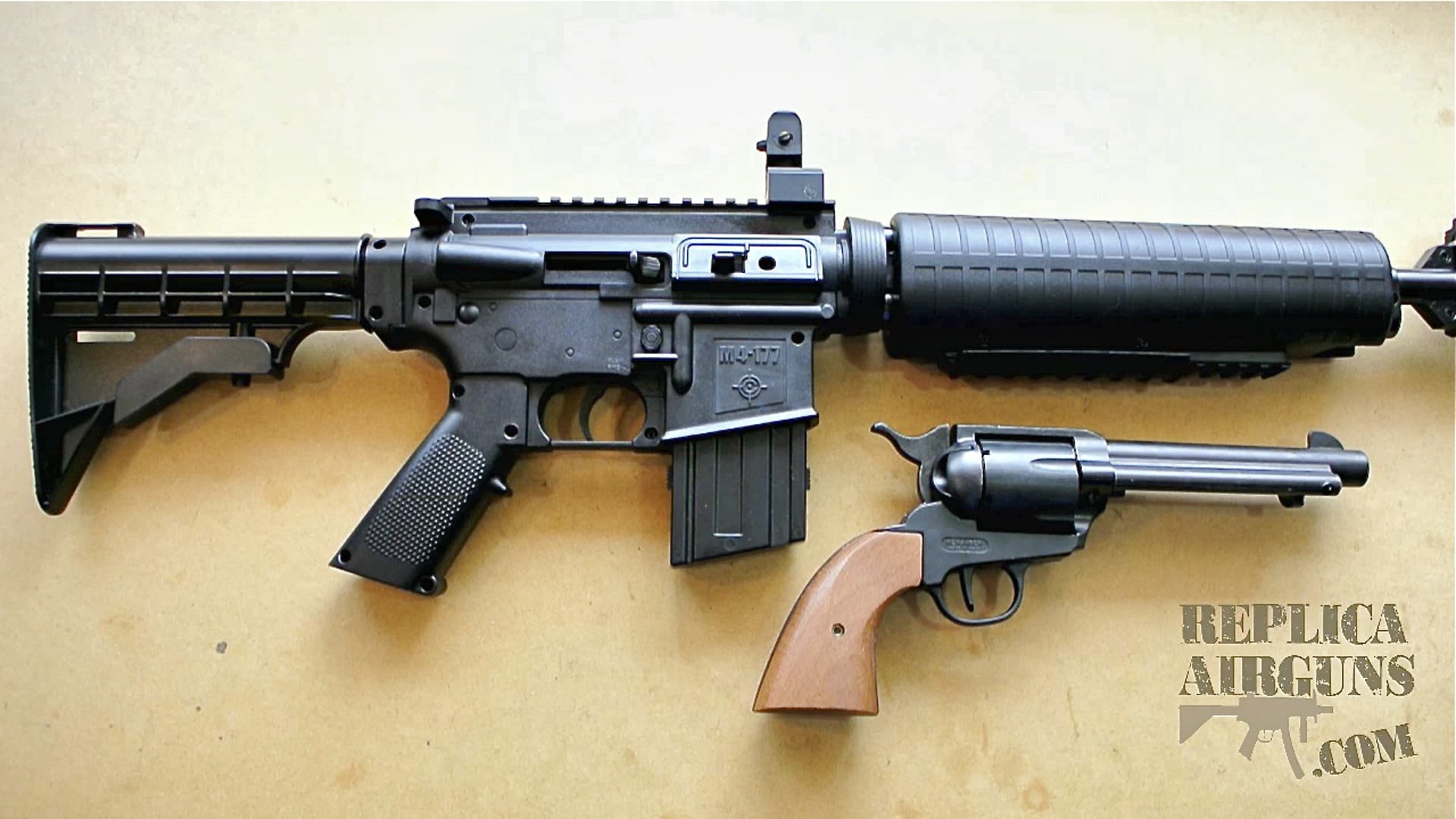 Crosman M4-177 Pellet-BB Rifle and Old West M1873 Blank Revolver Update ...