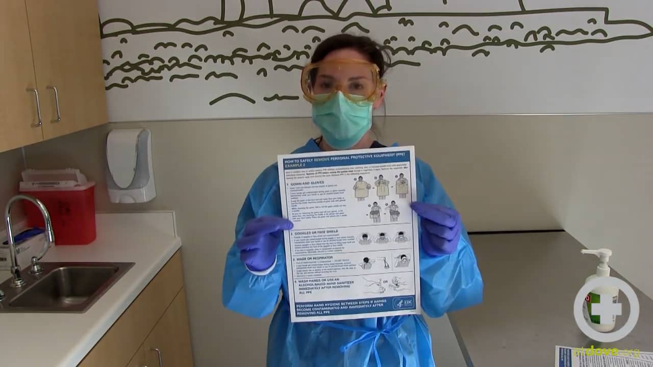 CDC Doffing Gloves & Gown Together on Vimeo