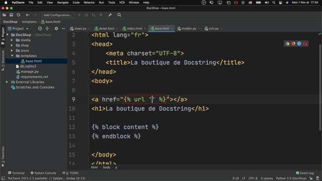 Créer un site e-commerce avec Django