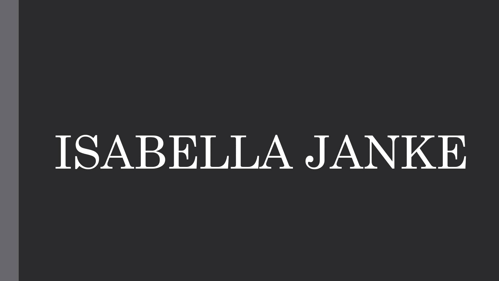 ISABELLA JANKE on Vimeo