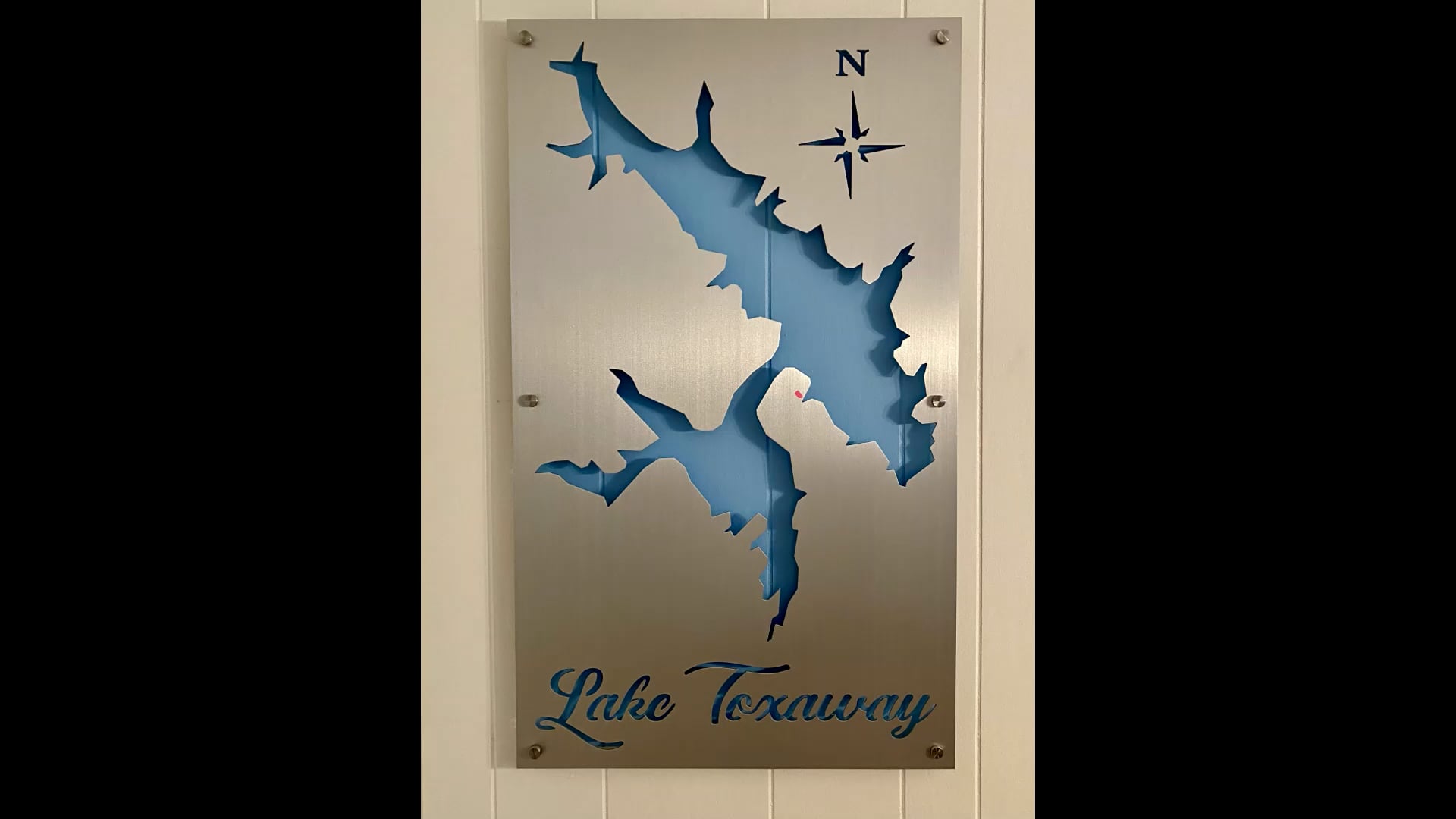 Metal Lake Maps - Lake Decor, Lake Wall Art