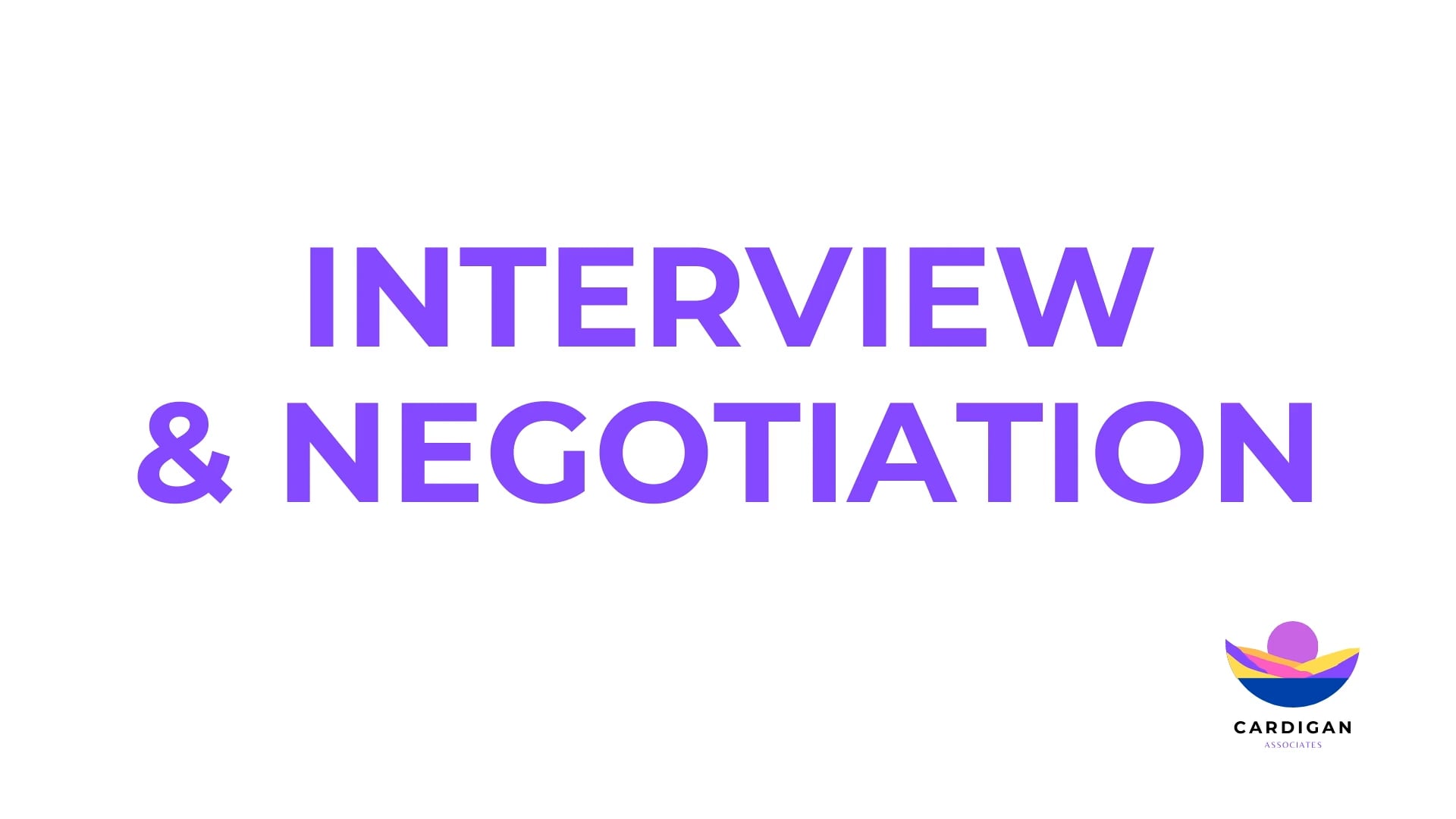 Interview & Negotiation on Vimeo