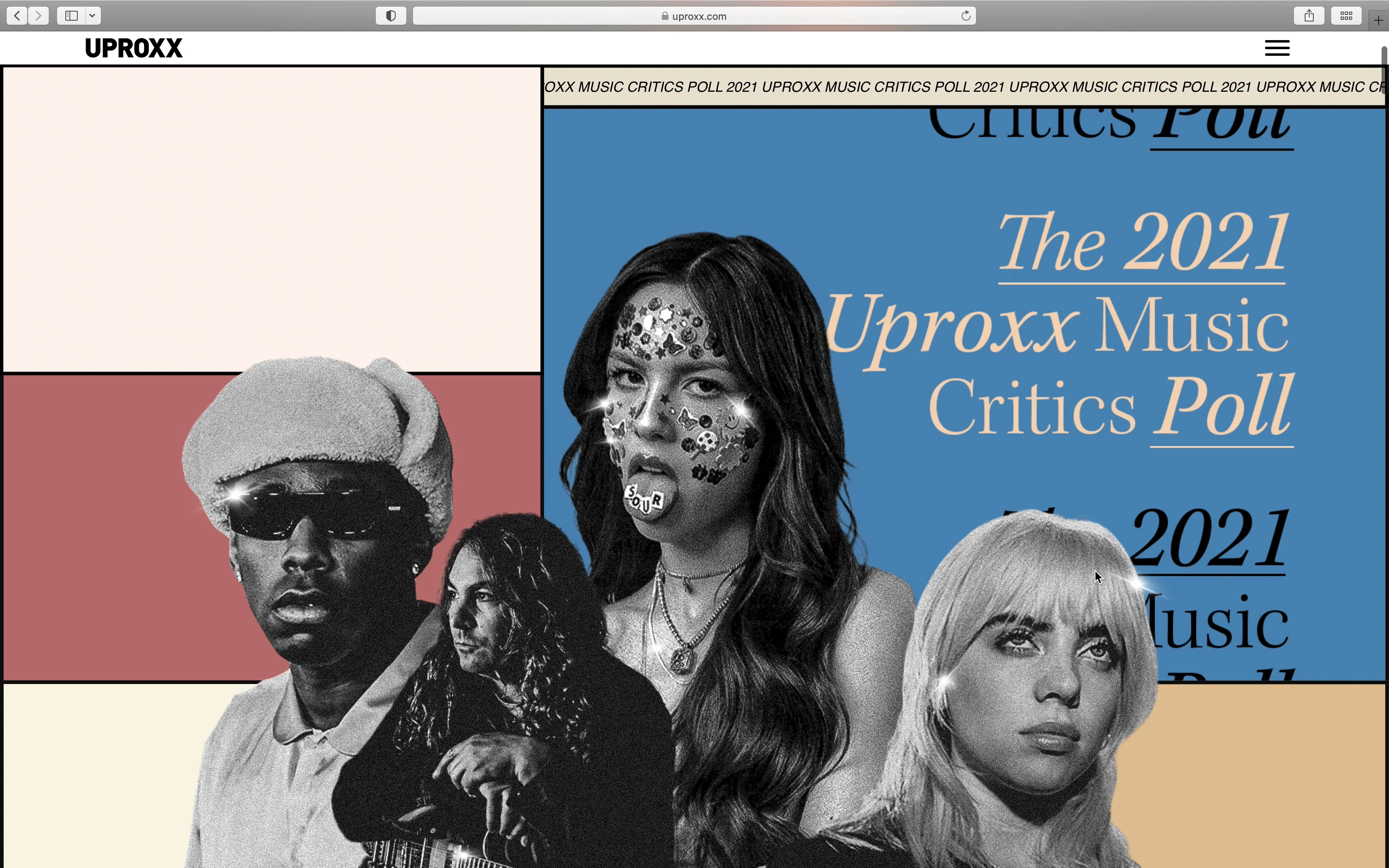 The 2021 Uproxx Music Critics Poll Desktop Walkthrough on Vimeo