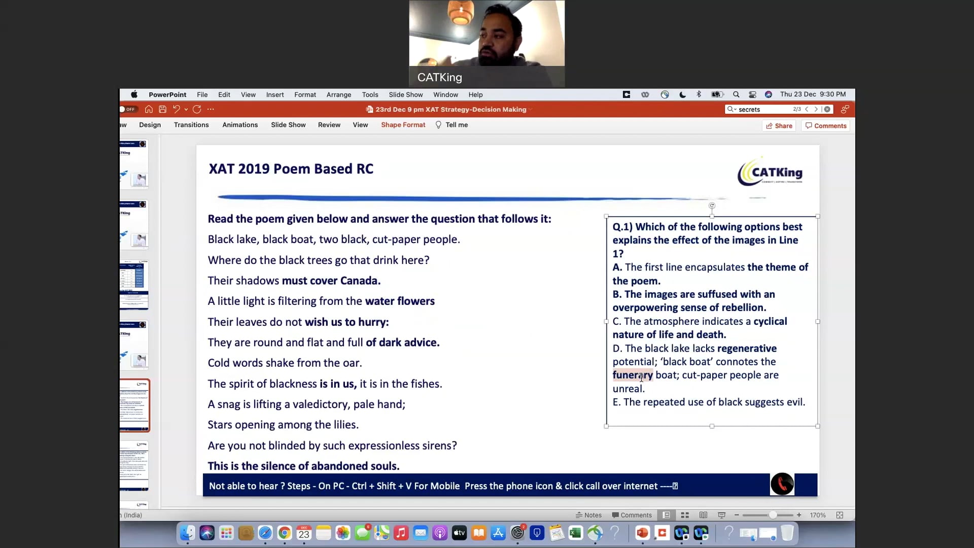 Verbal XAT Decision Making Critical Reasoning Masterclass-20211223 1552-1 23.12.21 Final Edit ...