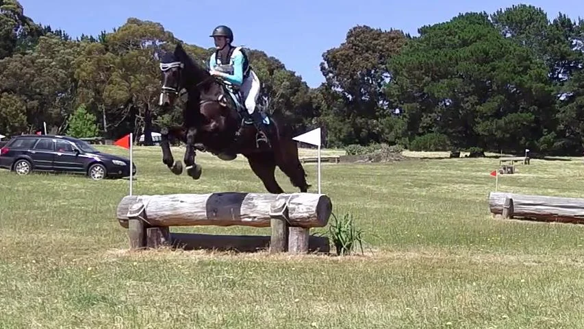 Ava Fisher riding ZEKE 100 EvA80 Lakes and Craters Horse Trials 2021 ...