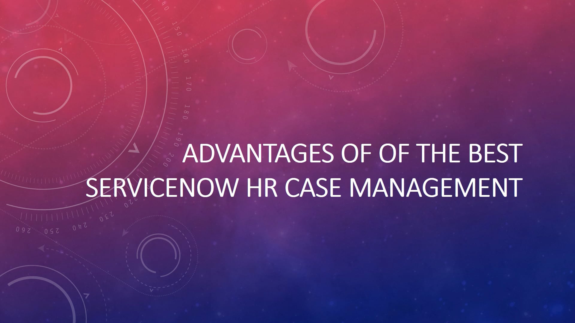 Advantages of of the Best ServiceNow HR Case Management.mp4 on Vimeo