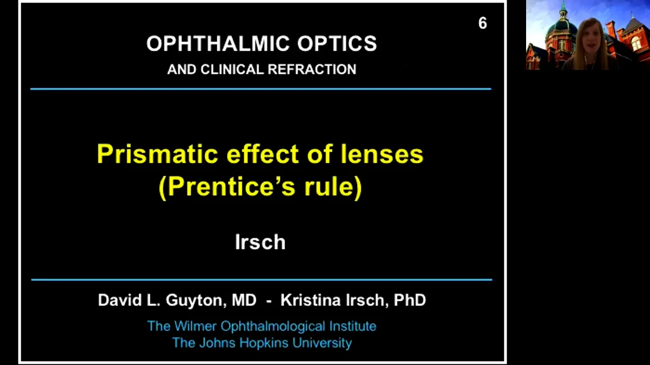06 Prismatic effect of lenses (Prentice's rule) on Vimeo