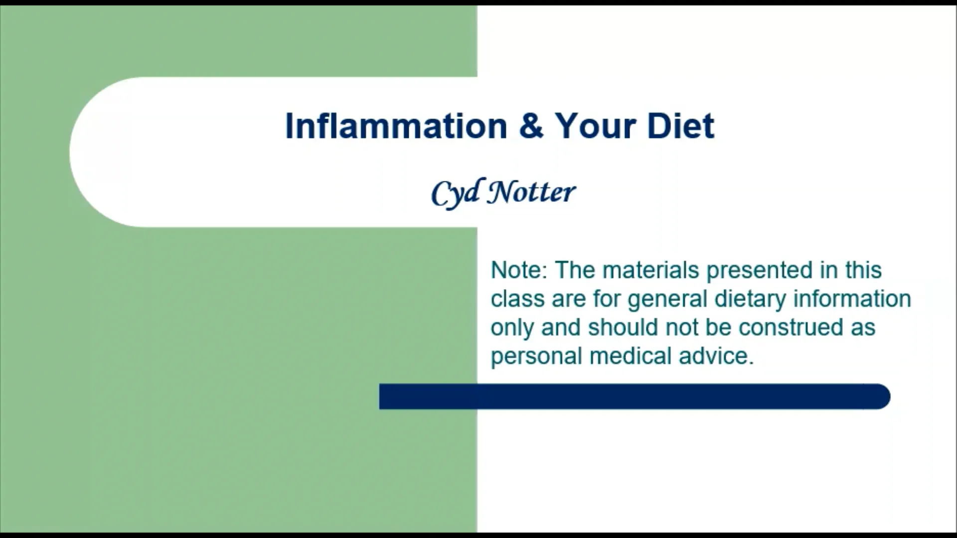 Inflammation Class for Chef Aj Bundle 2022 on Vimeo