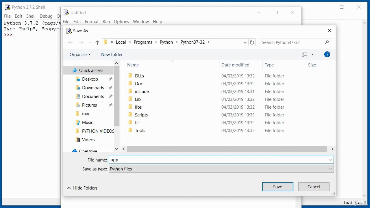 3 Interacting with Python Part 2 on Vimeo