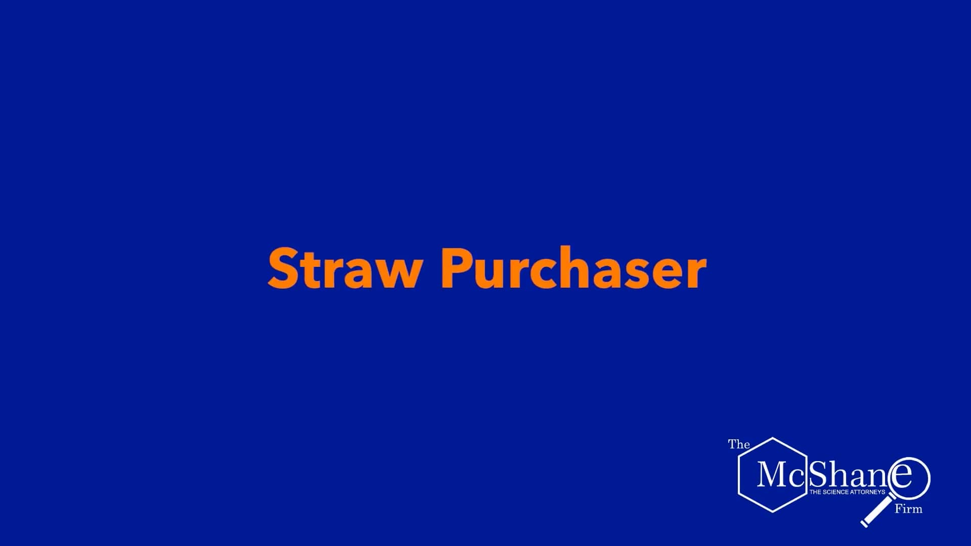 What is a Straw Purchase on Vimeo