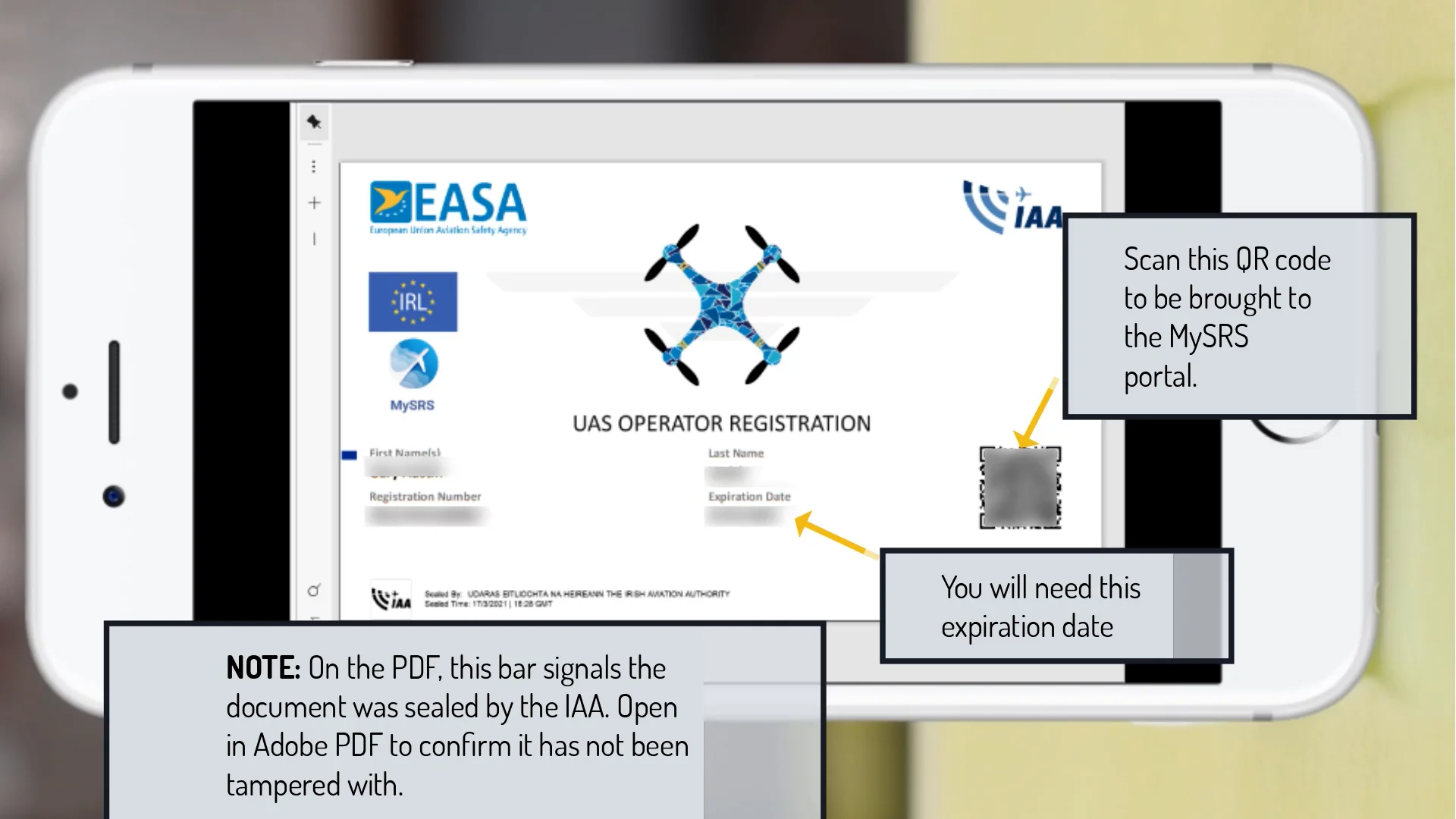 How to verify a UAS registration/certificate on MySRS