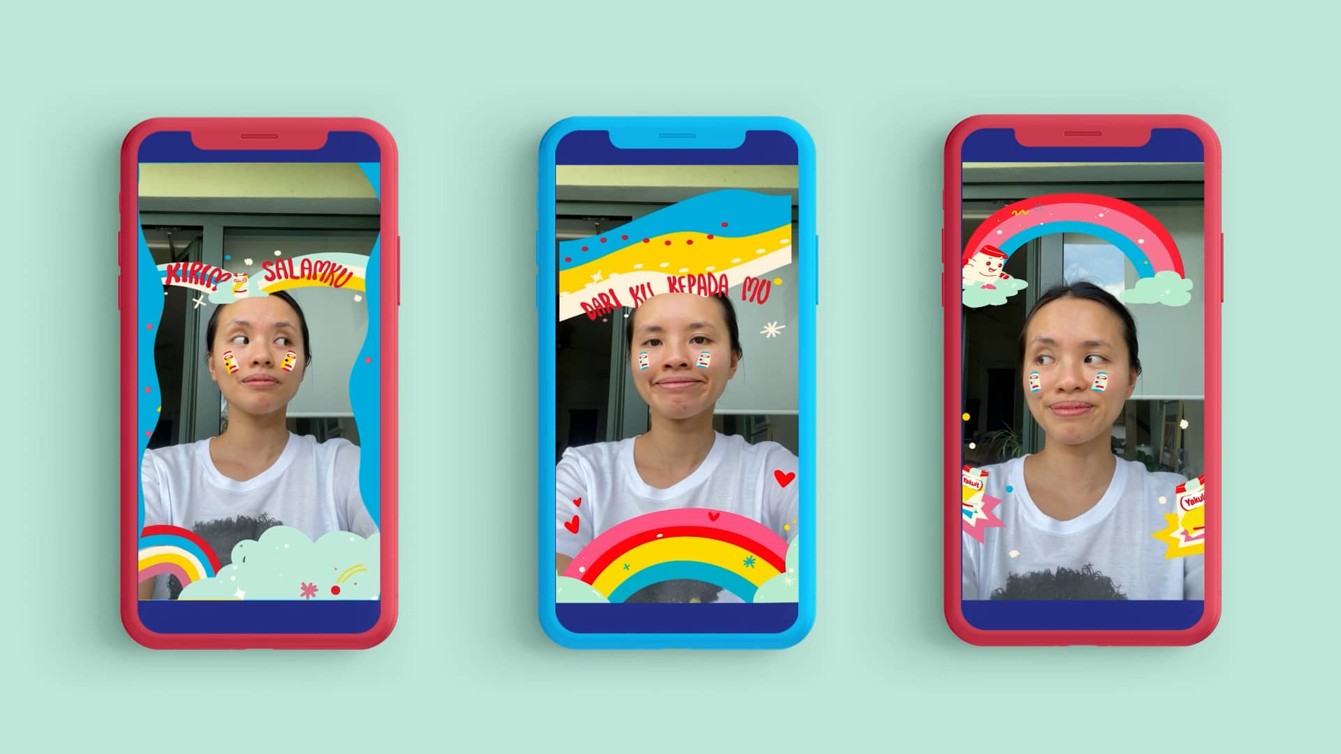 Yakult KirimSalamku (Face Filter & Sticker Demonstration) on Vimeo