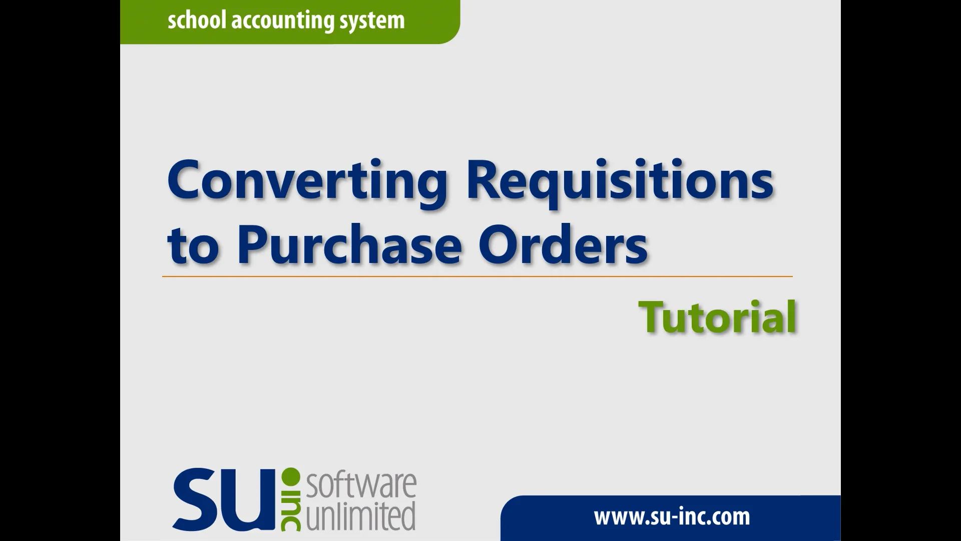 Training Tutorials - Converting Requisitions to Purchase Orders on Vimeo