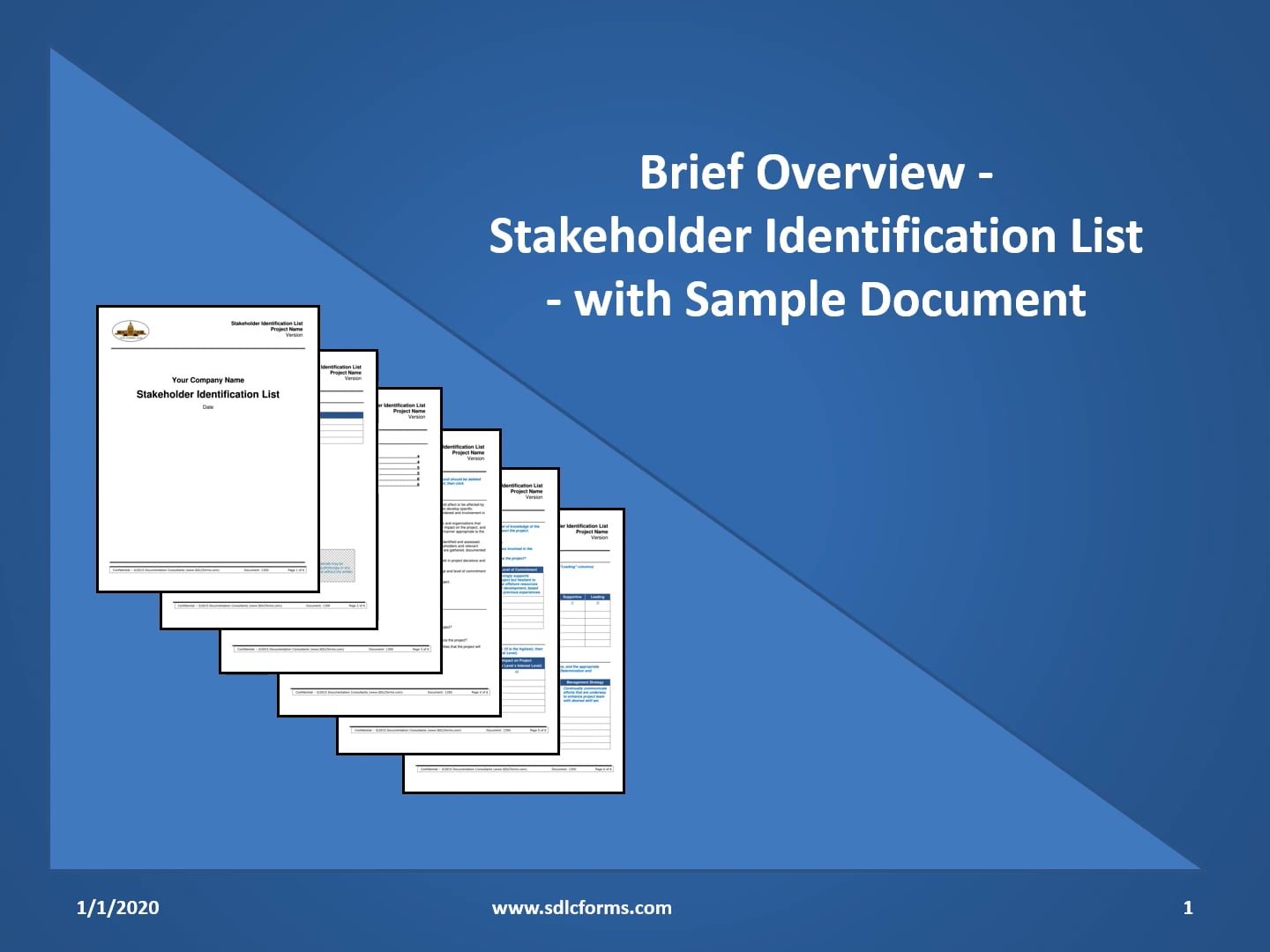 SDLCforms Stakeholder Identification List Form.mp4 on Vimeo