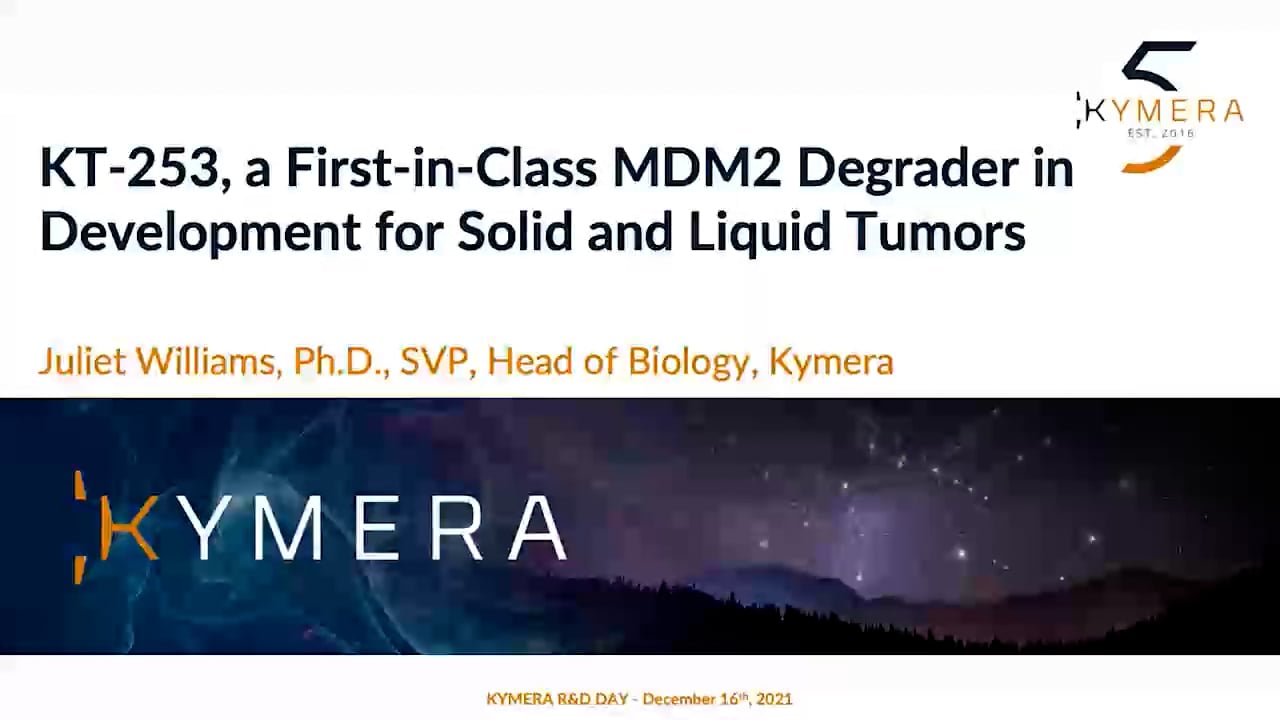 KT-253, a First-in-Class MDM2 Degrader in Development for Solid and ...