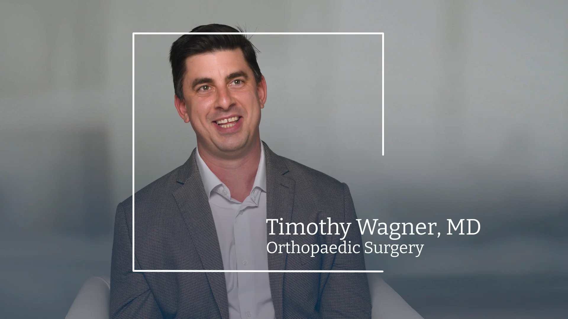 Meet Dr. Timothy Wagner, Orthopaedic Surgery