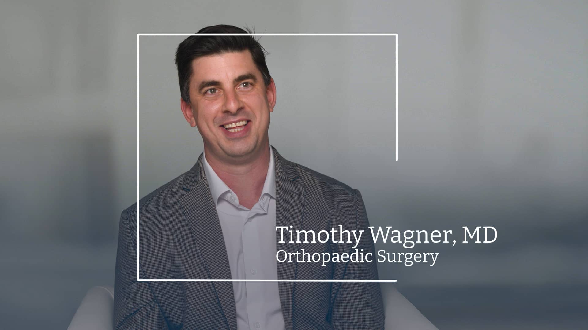 Meet Dr. Timothy Wagner, Orthopaedic Surgery on Vimeo