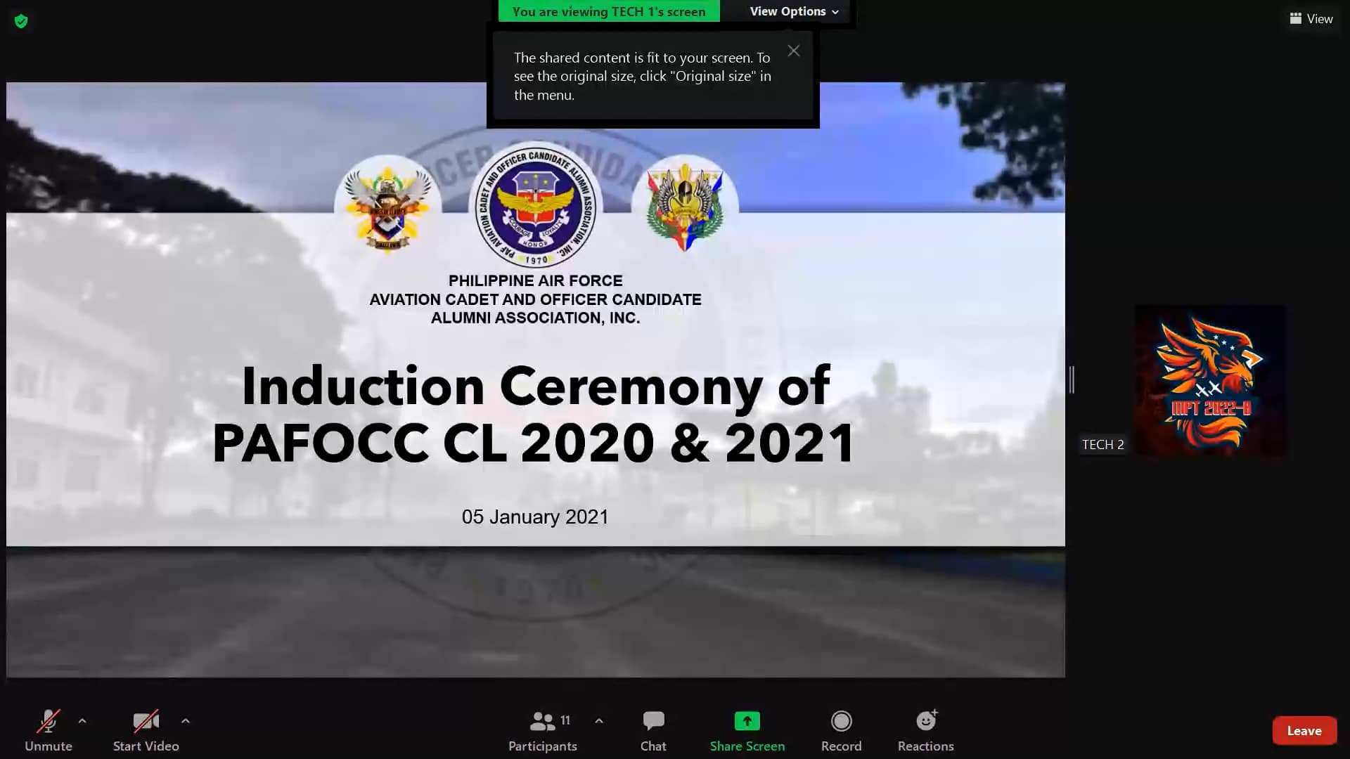 Induction Ceremony of PAFOCC CL2020 and CL2021 on Vimeo