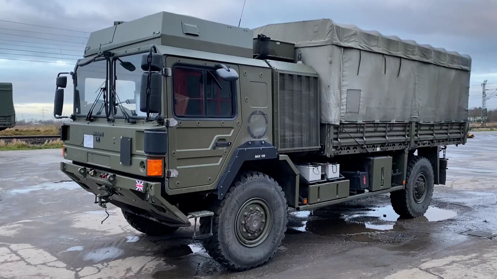 MAN HX18.330 SVT 4X4 Flat Bed Truck VRN HL08AB- Dormagen Feb 22 on Vimeo