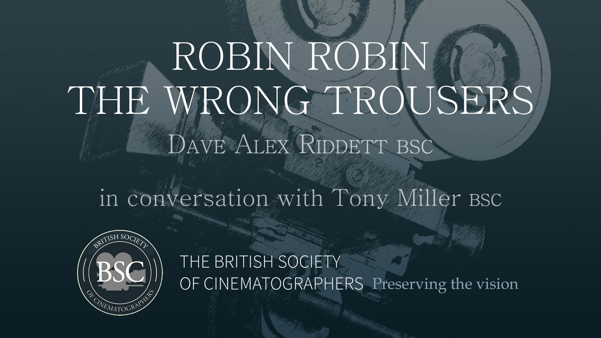Robin Robin Q and A with Dave Alex Riddett BSC on Vimeo