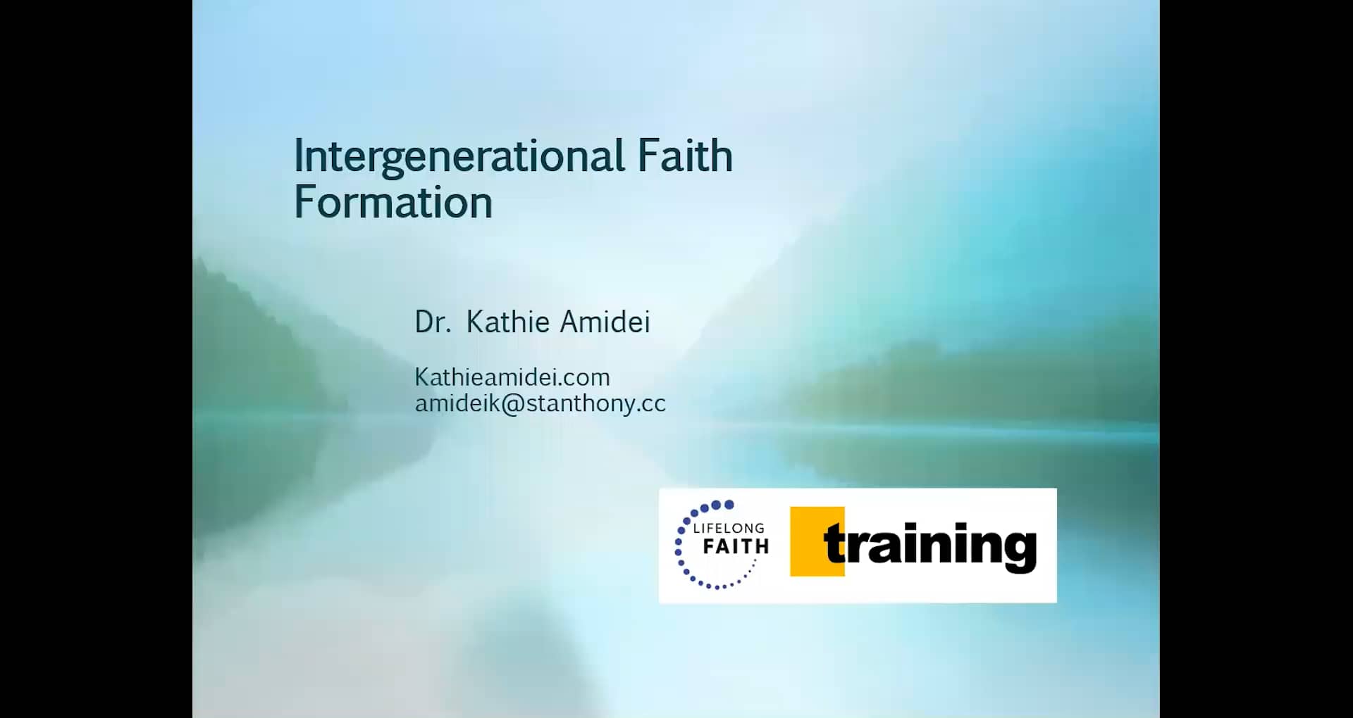 Intergenerational Faith Formation - Part 1 on Vimeo