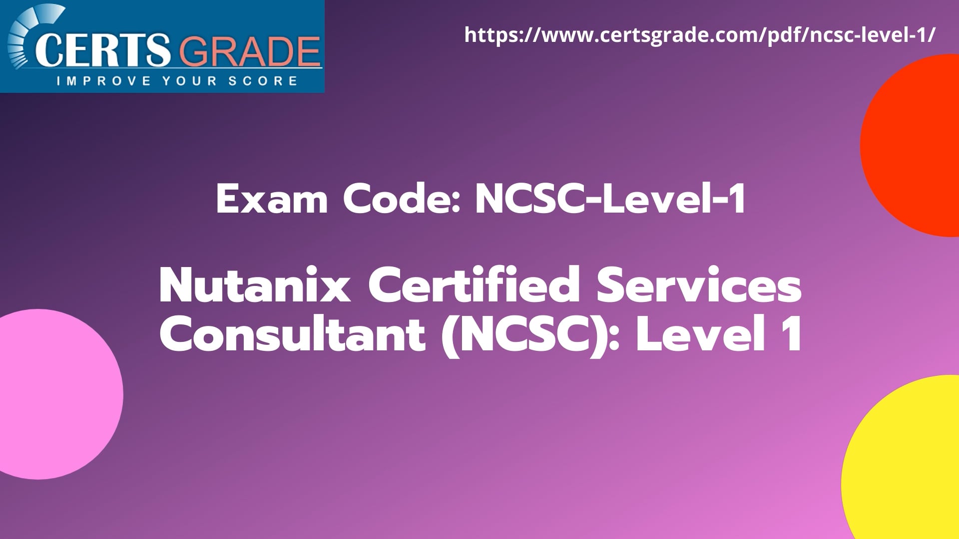 NCSC-Level-1 Nutanix Certified Services Consultant (NCSC): Level 1 ...