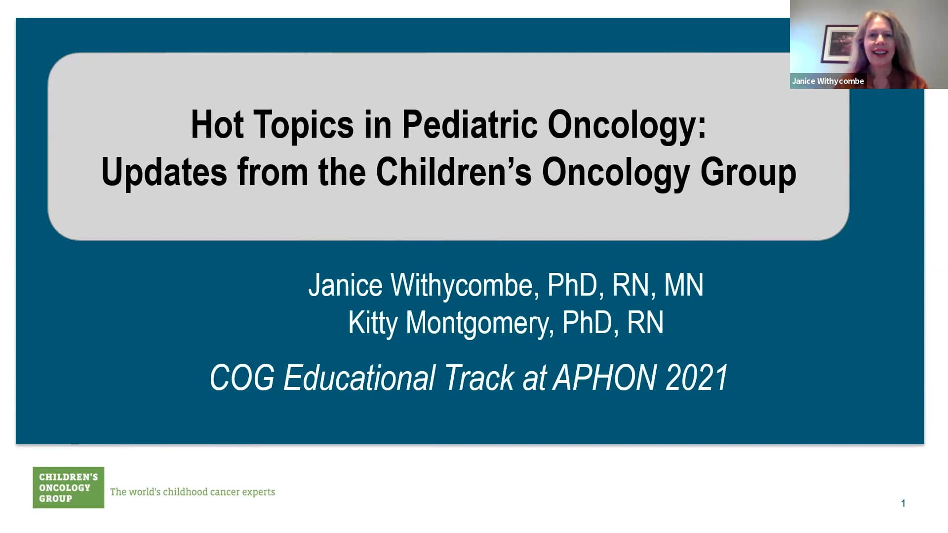 C217 - Hot Topics in Pediatric Oncology - Updates from the Children’s ...