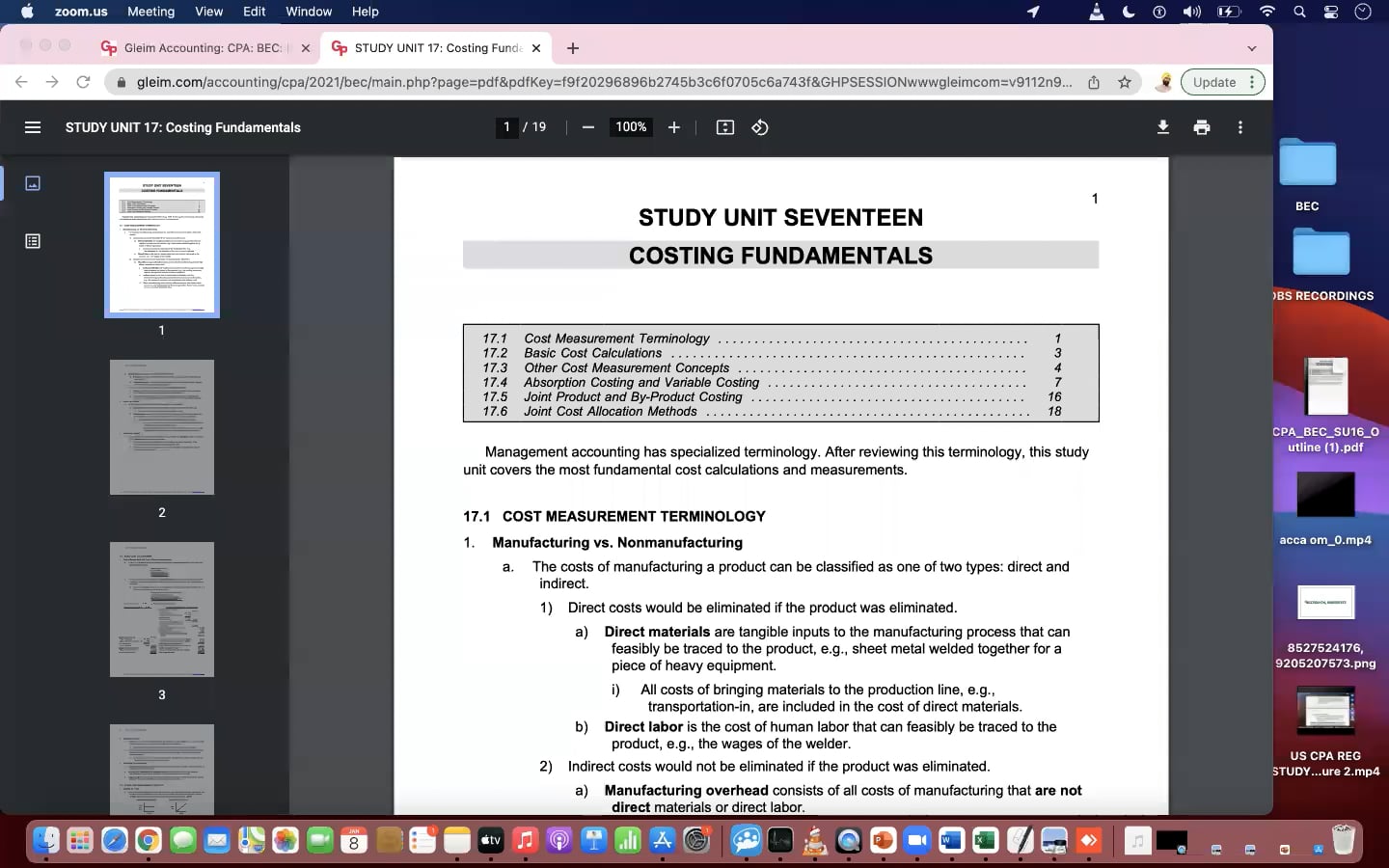US CPA BEC STUDY UNIT 17 LECTURE 1 on Vimeo